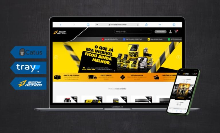 Case Body Action e Agência Catus - TrayCommerce
